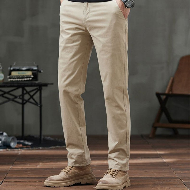 Men's Straight Fit Casual Pants with Pockets – kyayu